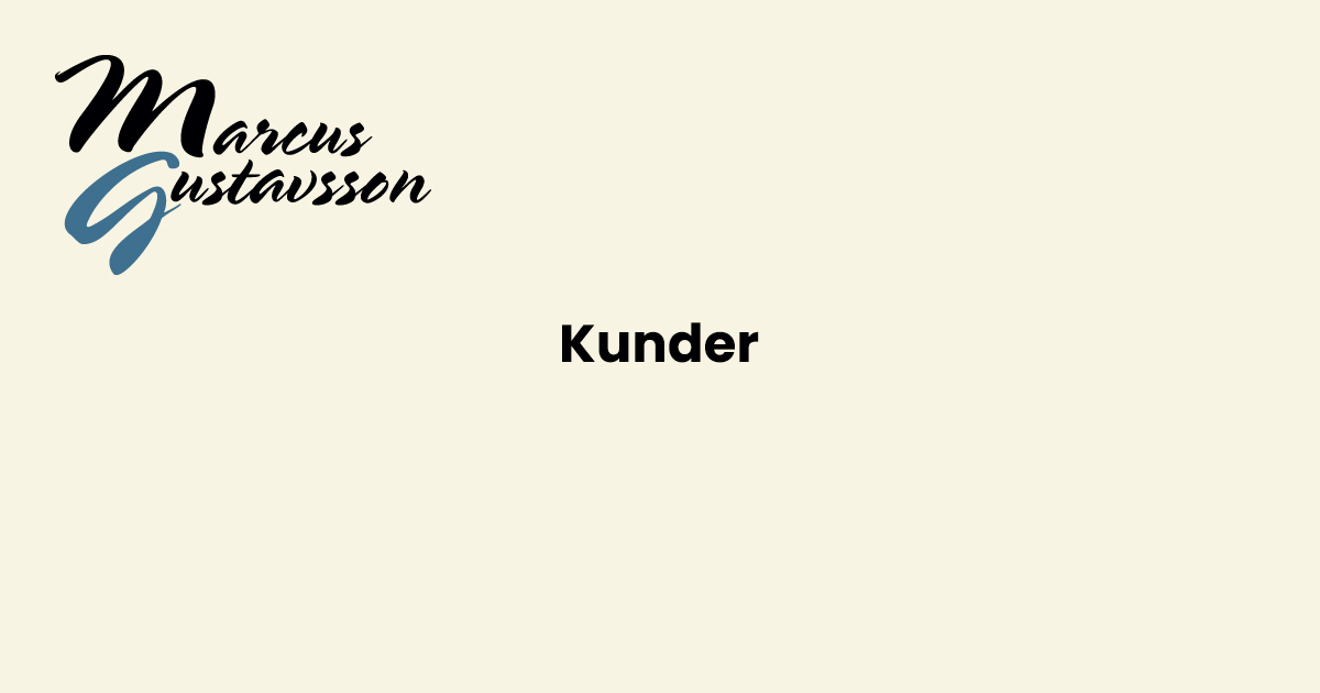 Kunder och referenser | Marcus Gustavsson - Föreläsare